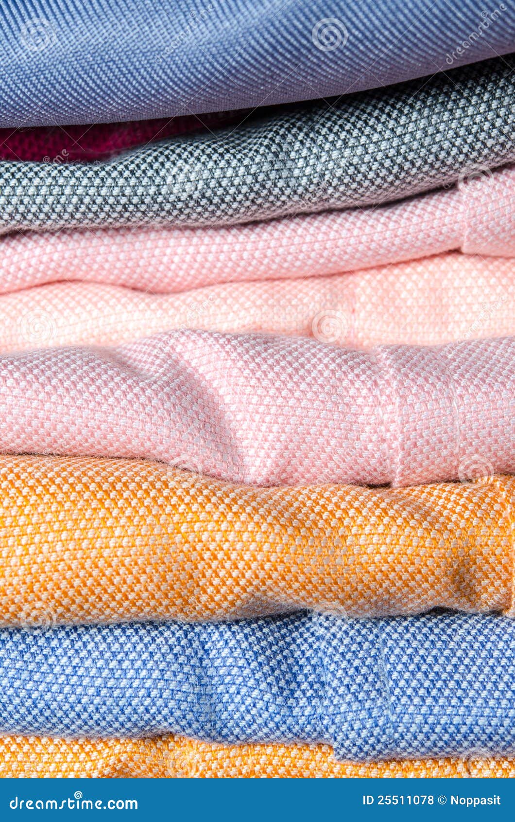 Stack of Cloth Close Up Shot Stock Photo - Image of horizontal ...