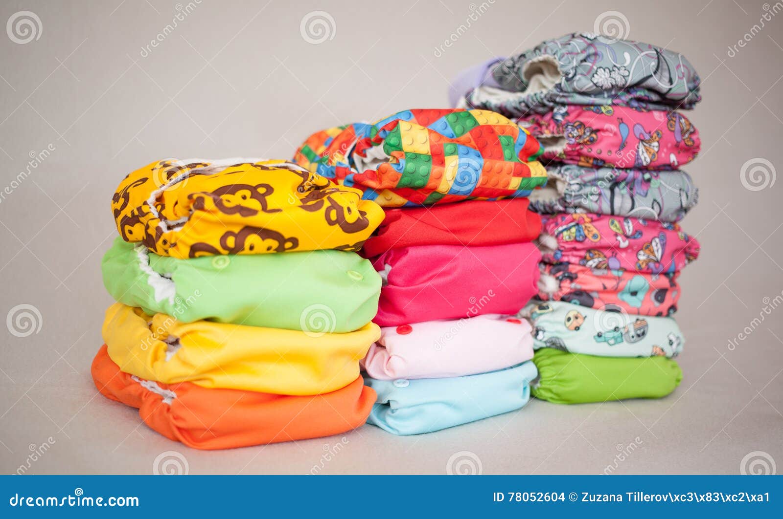 Stack Cloth Diapers Different Colors Eco Stock Photos - Free & Royalty ...