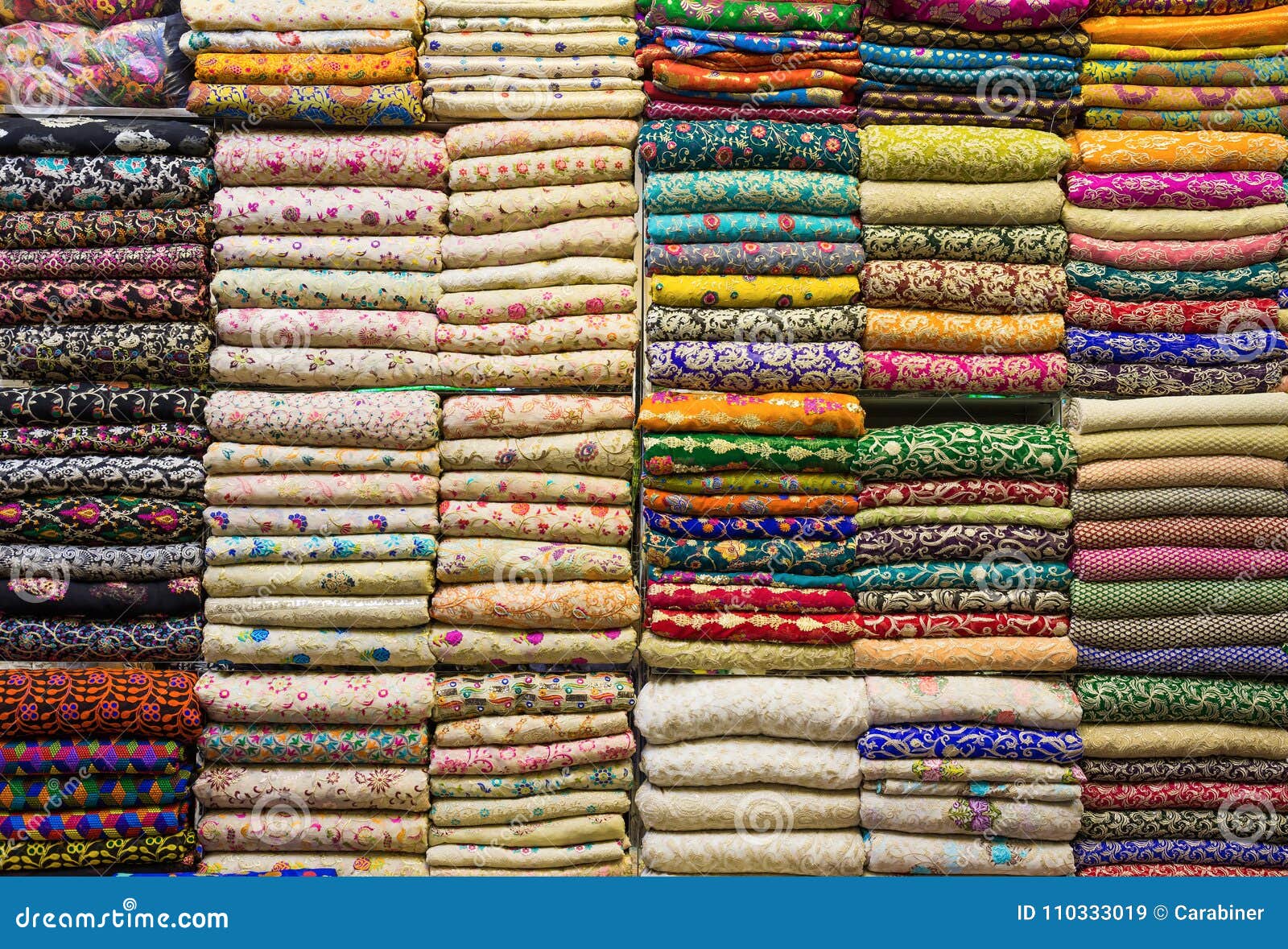 Stack of Cloth on the Shelf Stock Image - Image of pattern, silk: 110333019