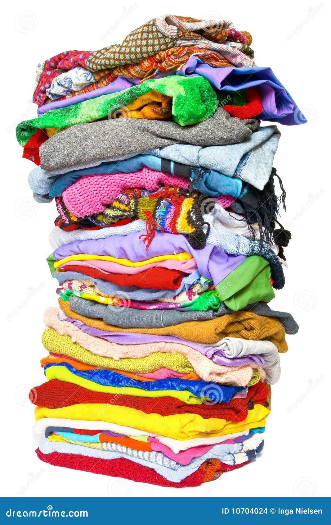 Stack of clothes stock photo. Image of casual, clothing - 10704024