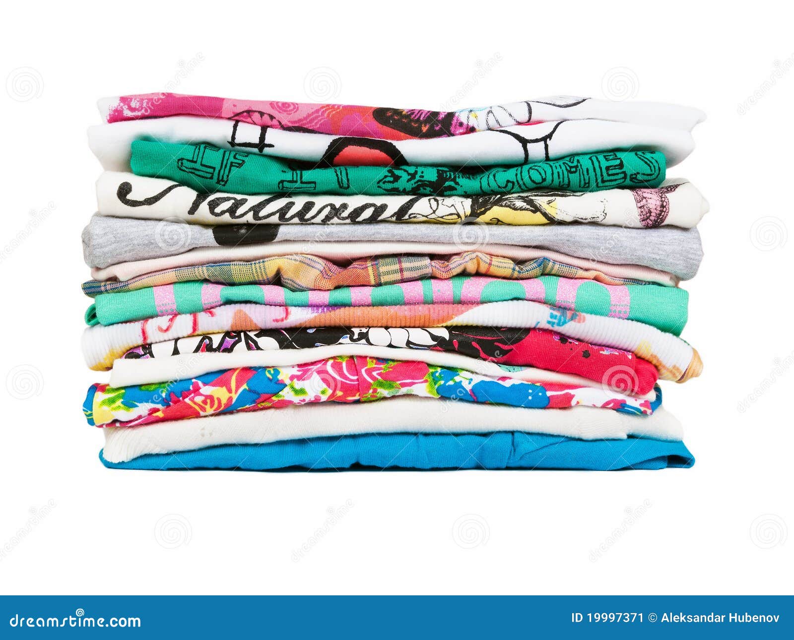 Stack of clothes stock image. Image of fabric, material - 19997371