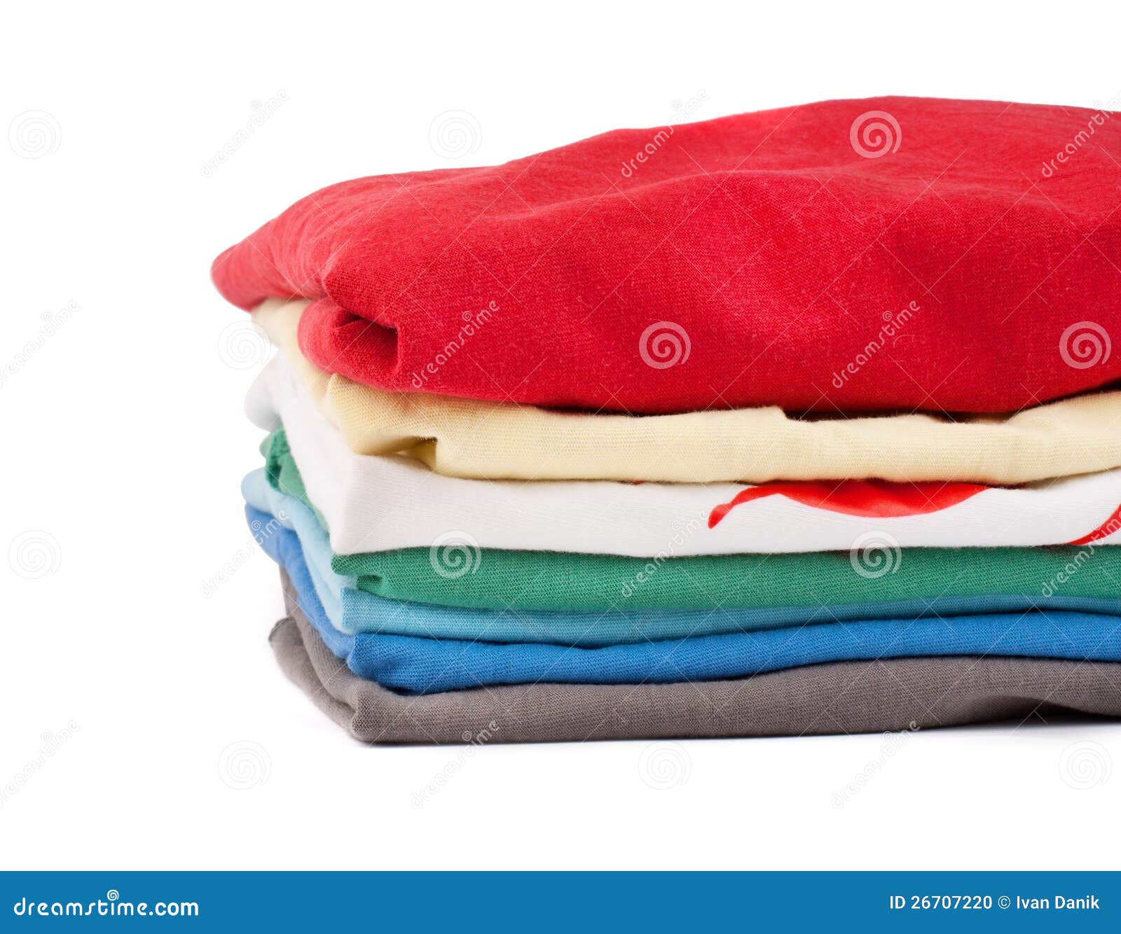 Stack of clothes stock photo. Image of yellow, objects - 26707220