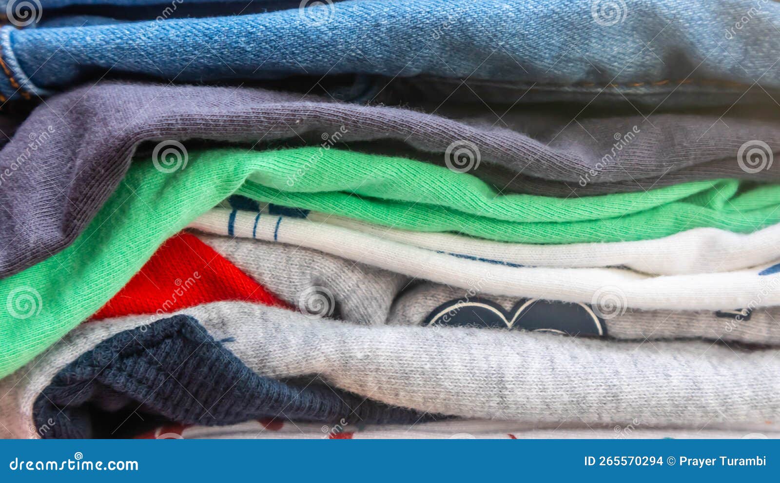 Stack of Clothes As Background Stock Photo - Image of collection ...