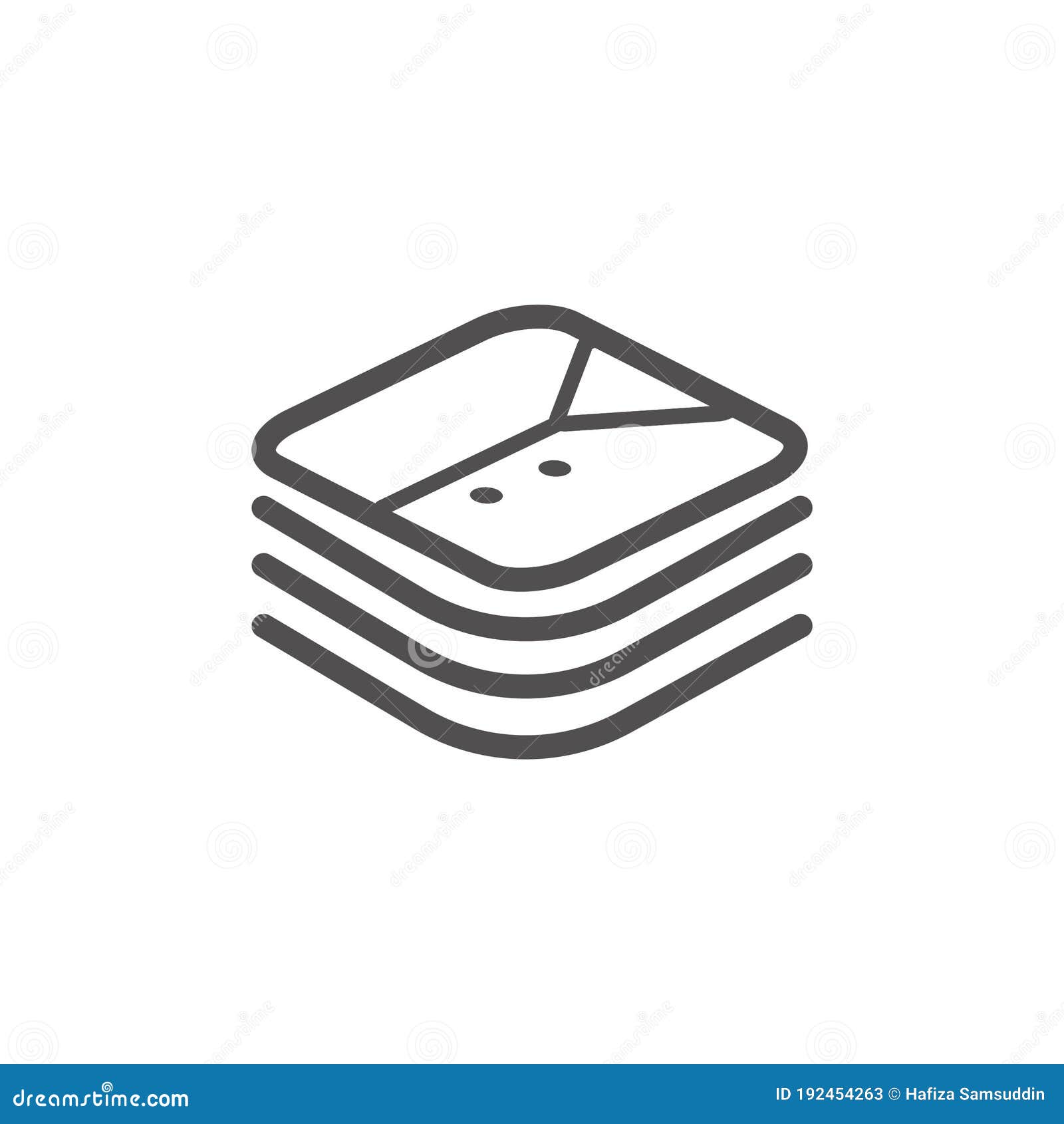 Stack of Clothes. Vector Illustration Decorative Design Stock Vector ...