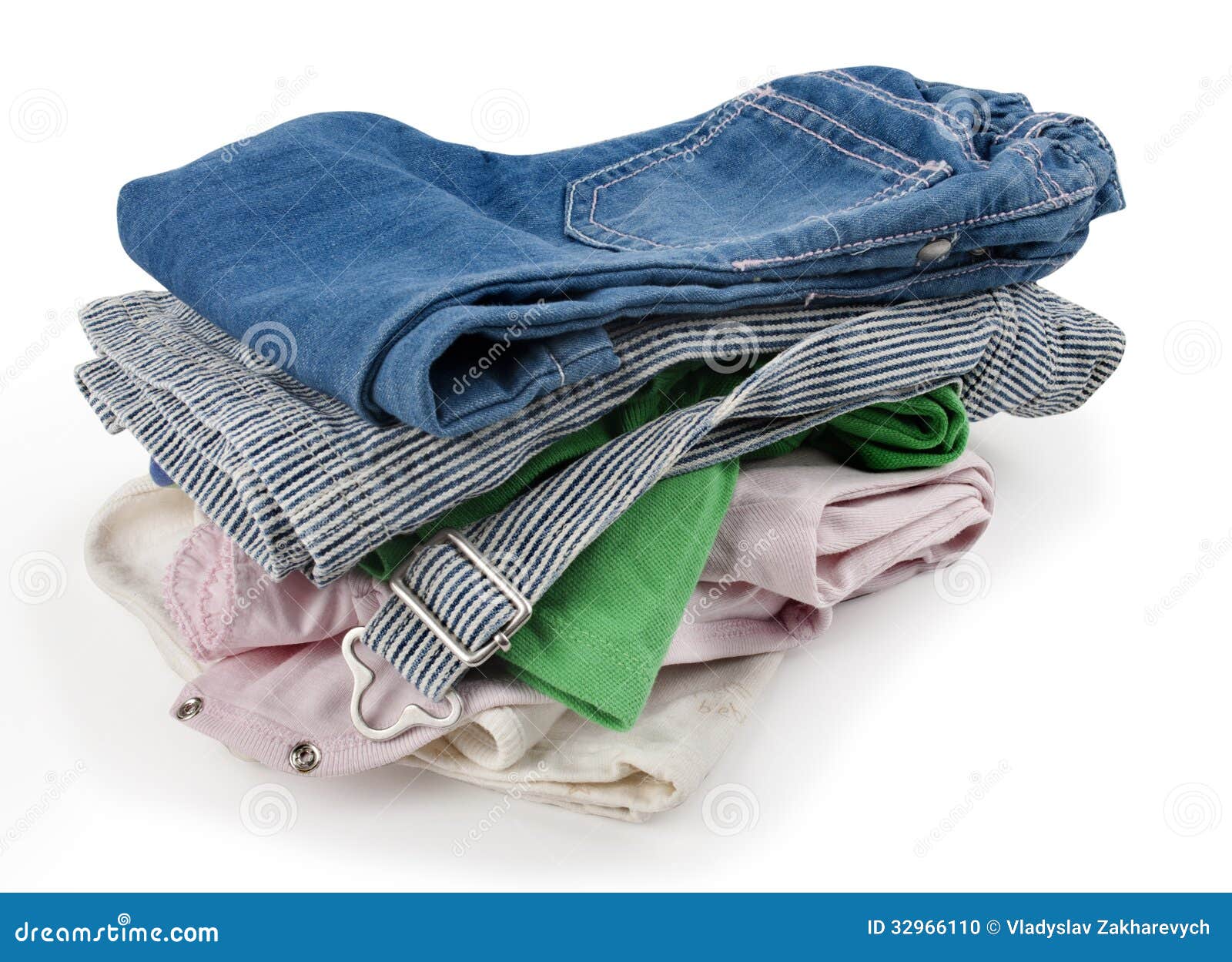 Stack of clothes stock photo. Image of vertical, clean - 32966110