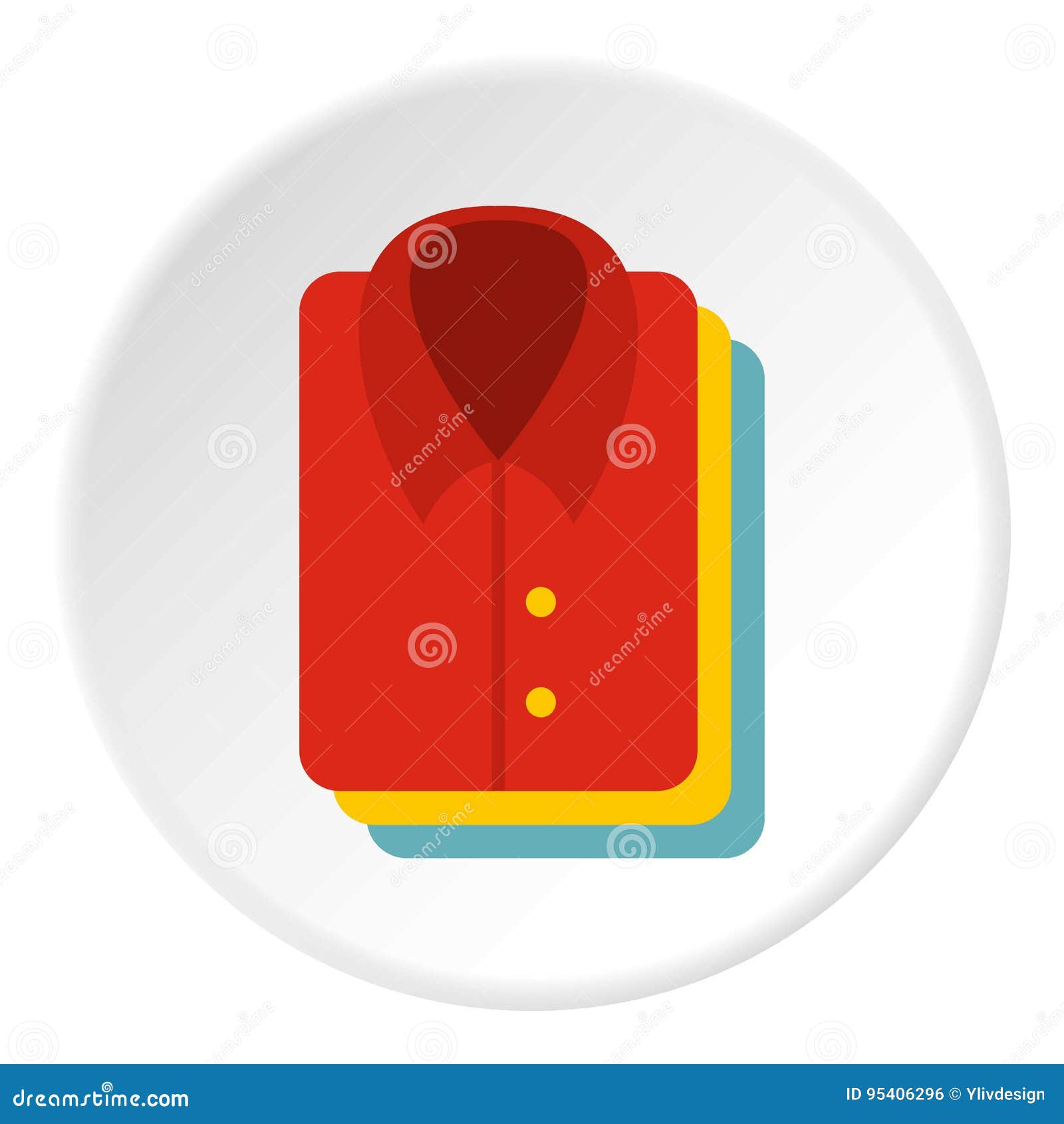 Stack of Clothing Icon Circle Stock Vector - Illustration of colorful ...