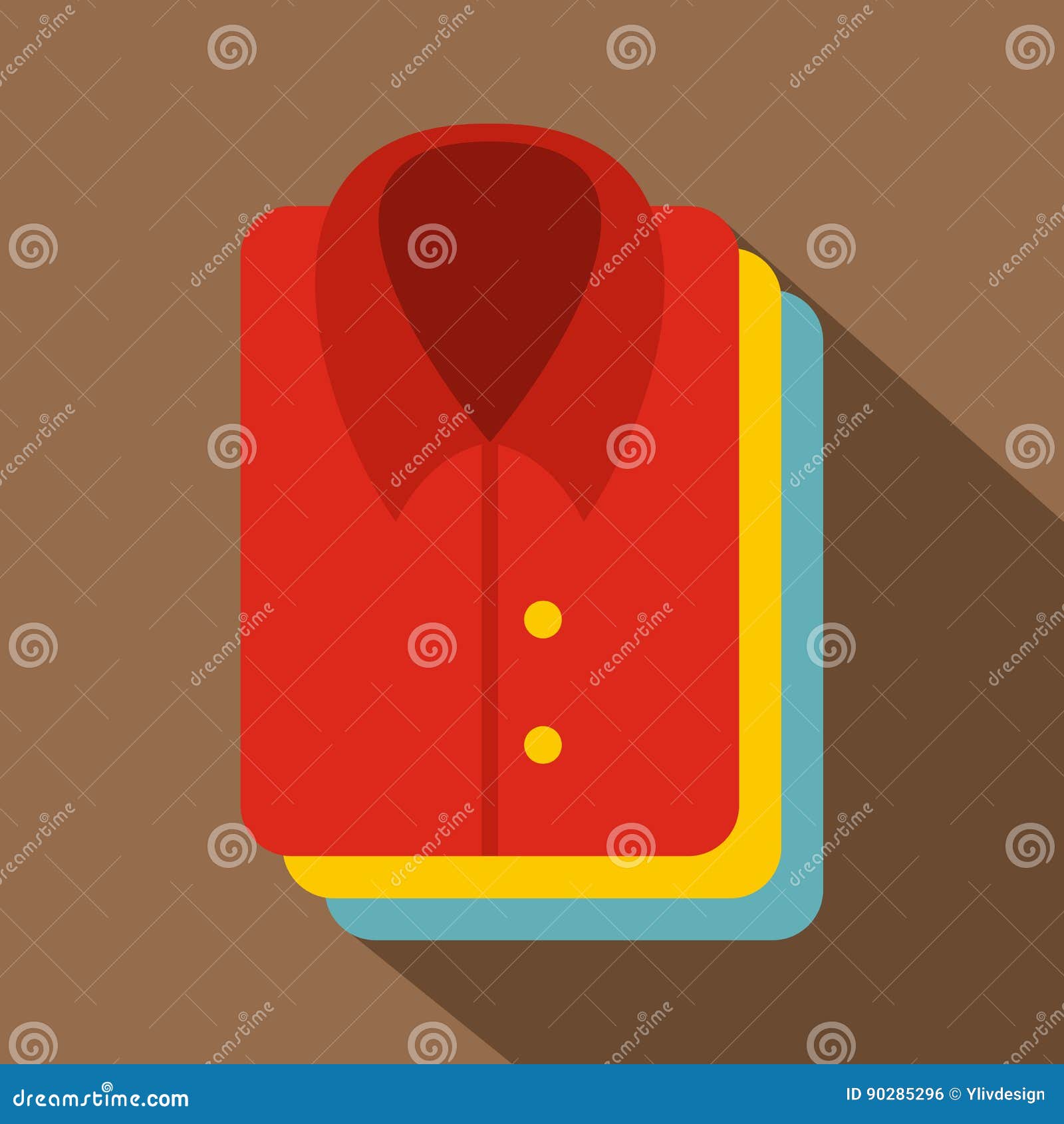Stack of Clothing Icon, Flat Style Stock Vector - Illustration of ...