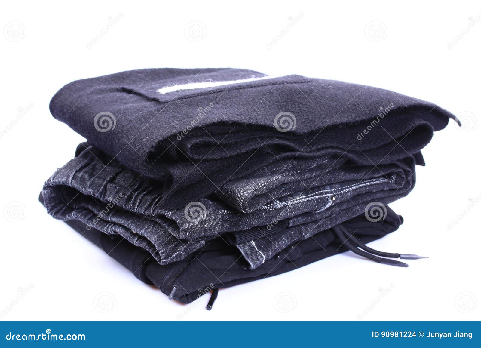 Stack of clothing stock photo. Image of horizontal, backgrounds - 90981224