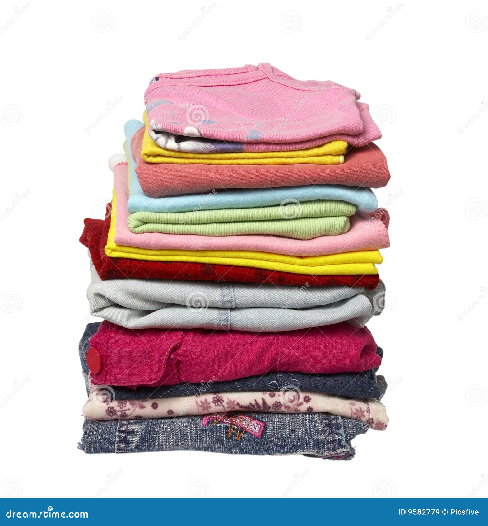Stack of clothing shirts stock image. Image of heap, modern - 9582779