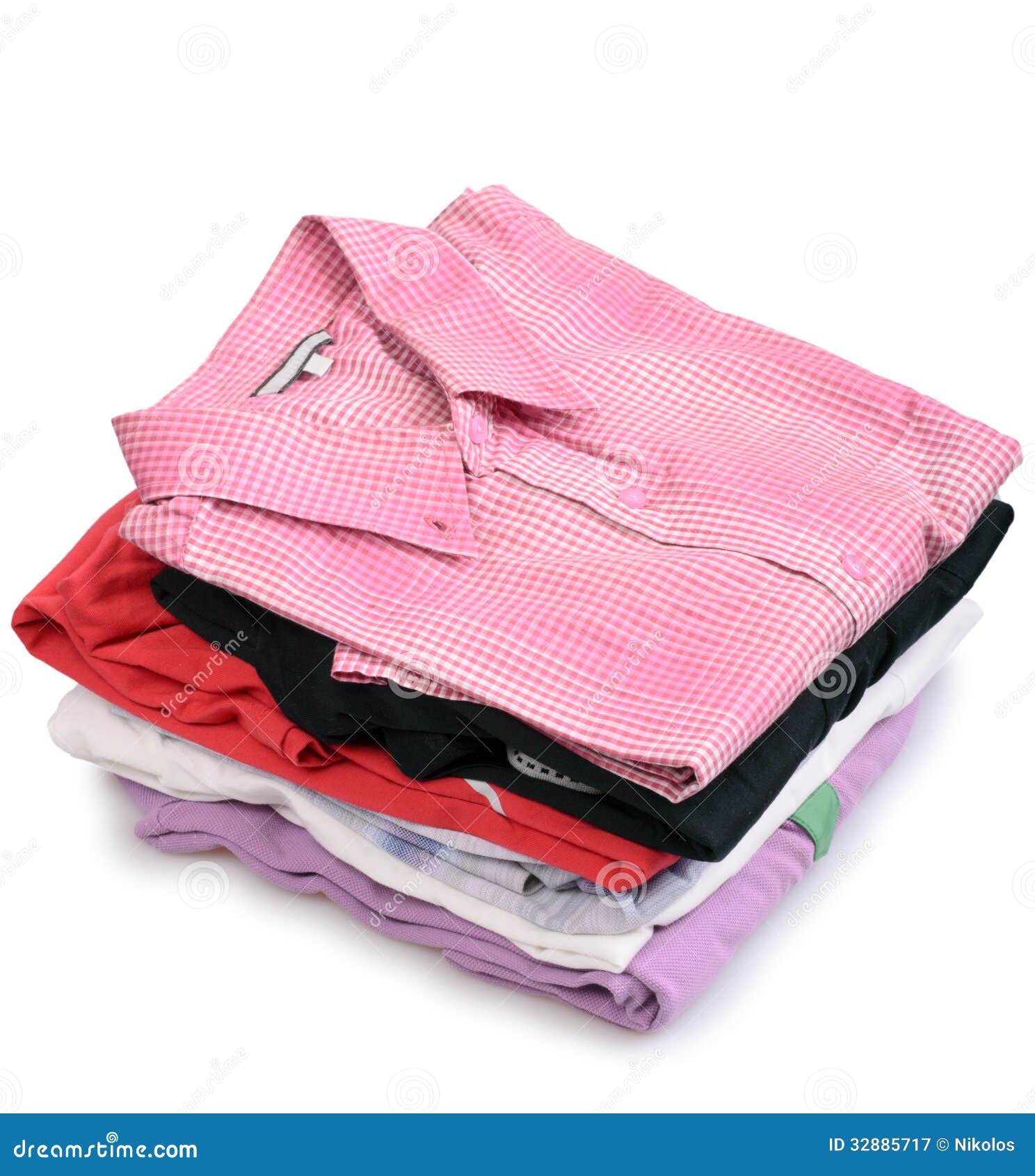 Stack of clothing stock image. Image of clothing, attire - 32885717