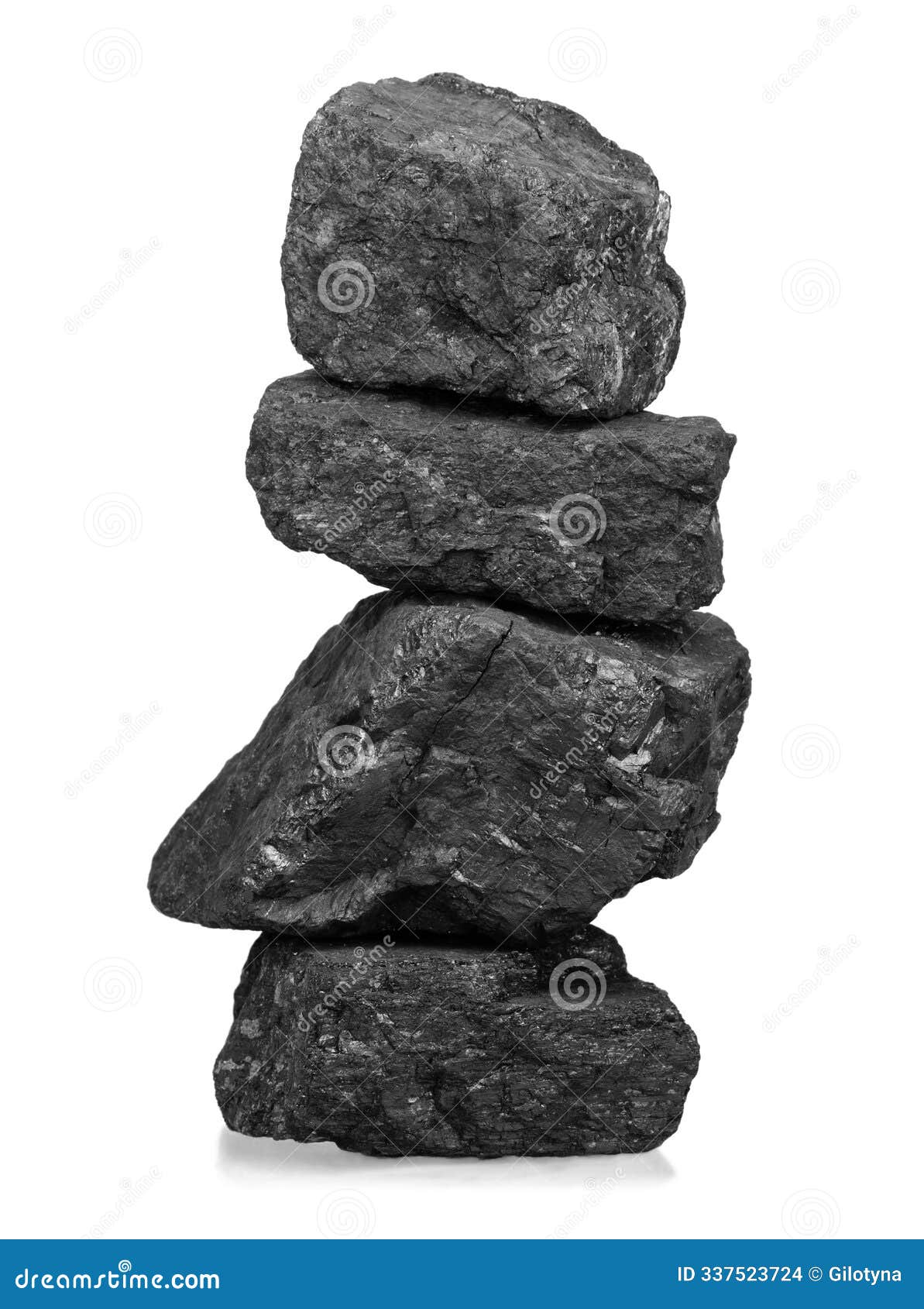 Stack of coal stock photo. Image of pile, mineral, block - 337523724
