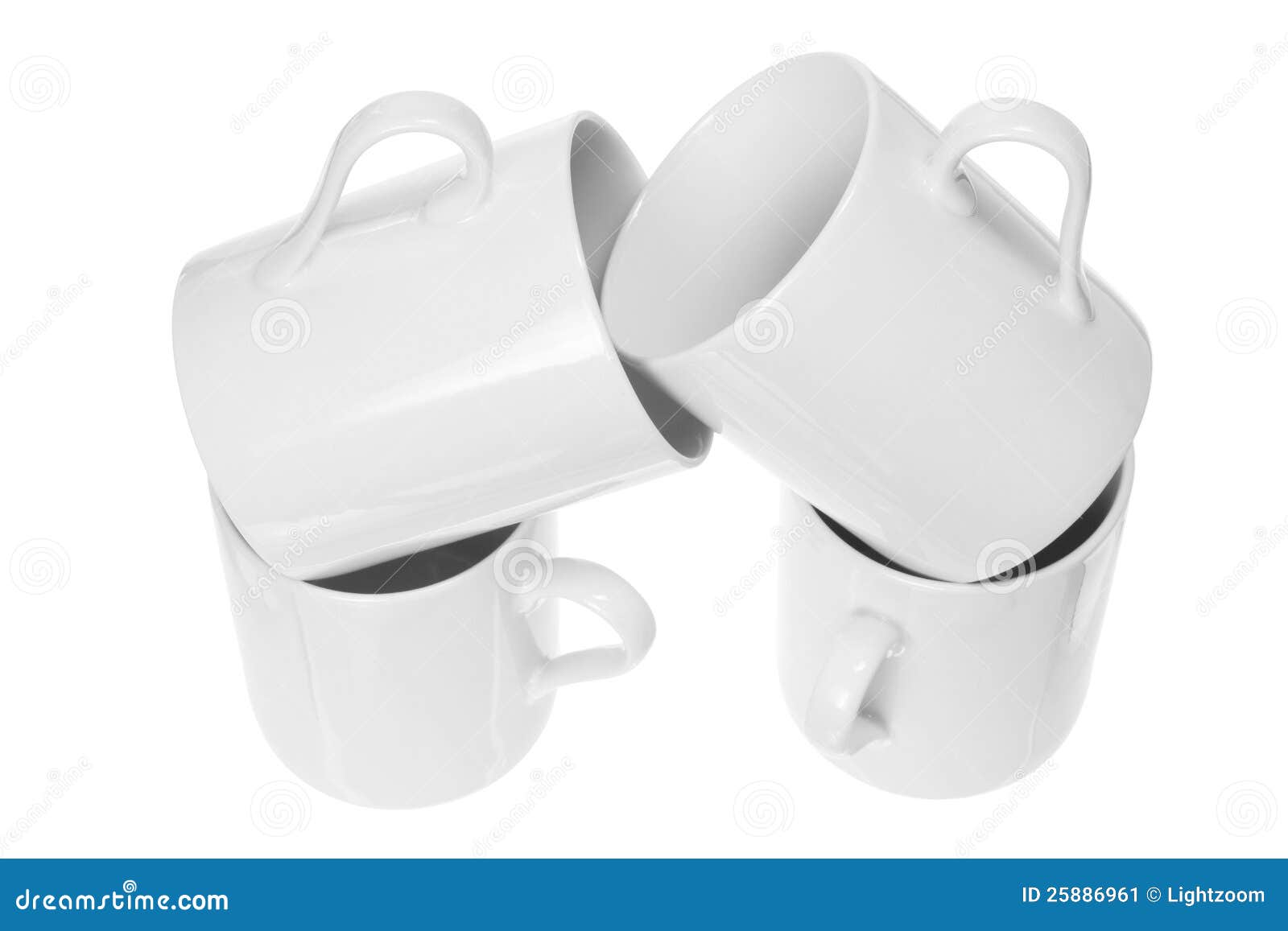 Stack of Coffee Mugs stock image. Image of drink, balance - 25886961