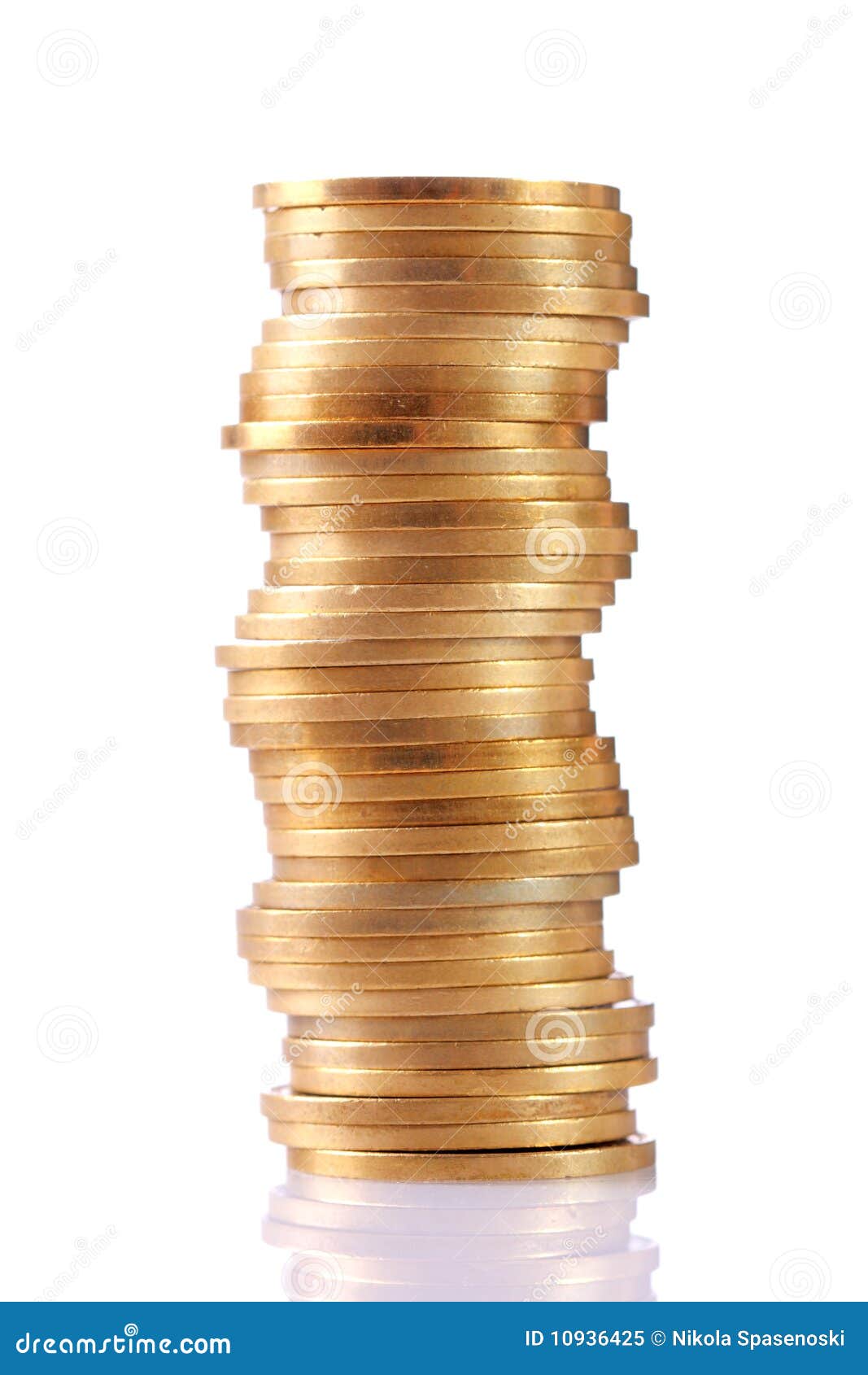 Stack of coins stock image. Image of debt, profit, earnings - 10936425