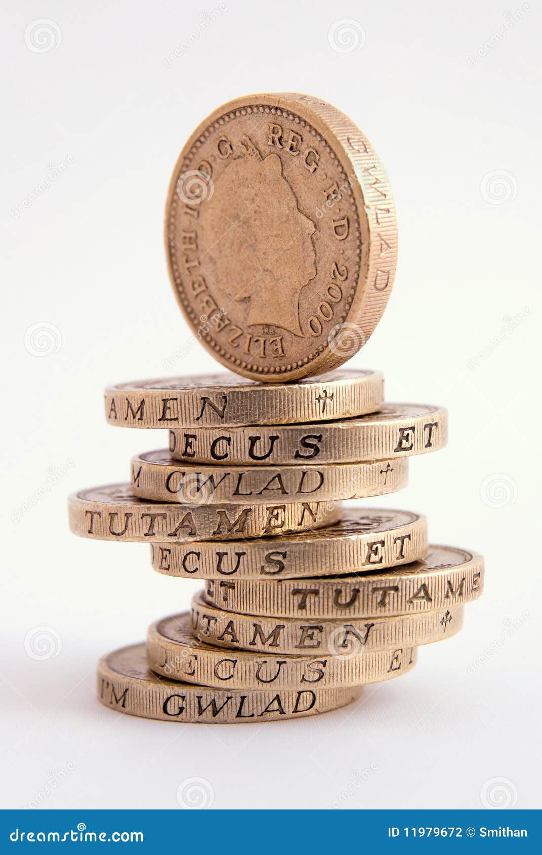 Stack of Coins stock photo. Image of british, pound, gold - 11979672