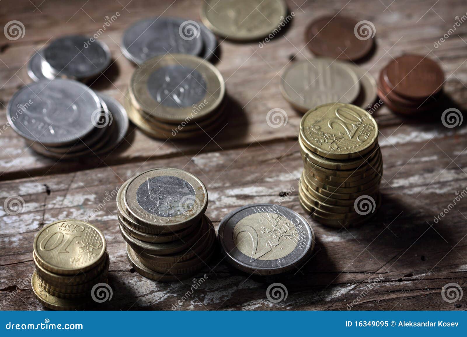 Stack of coins stock image. Image of exchange, wealth - 16349095