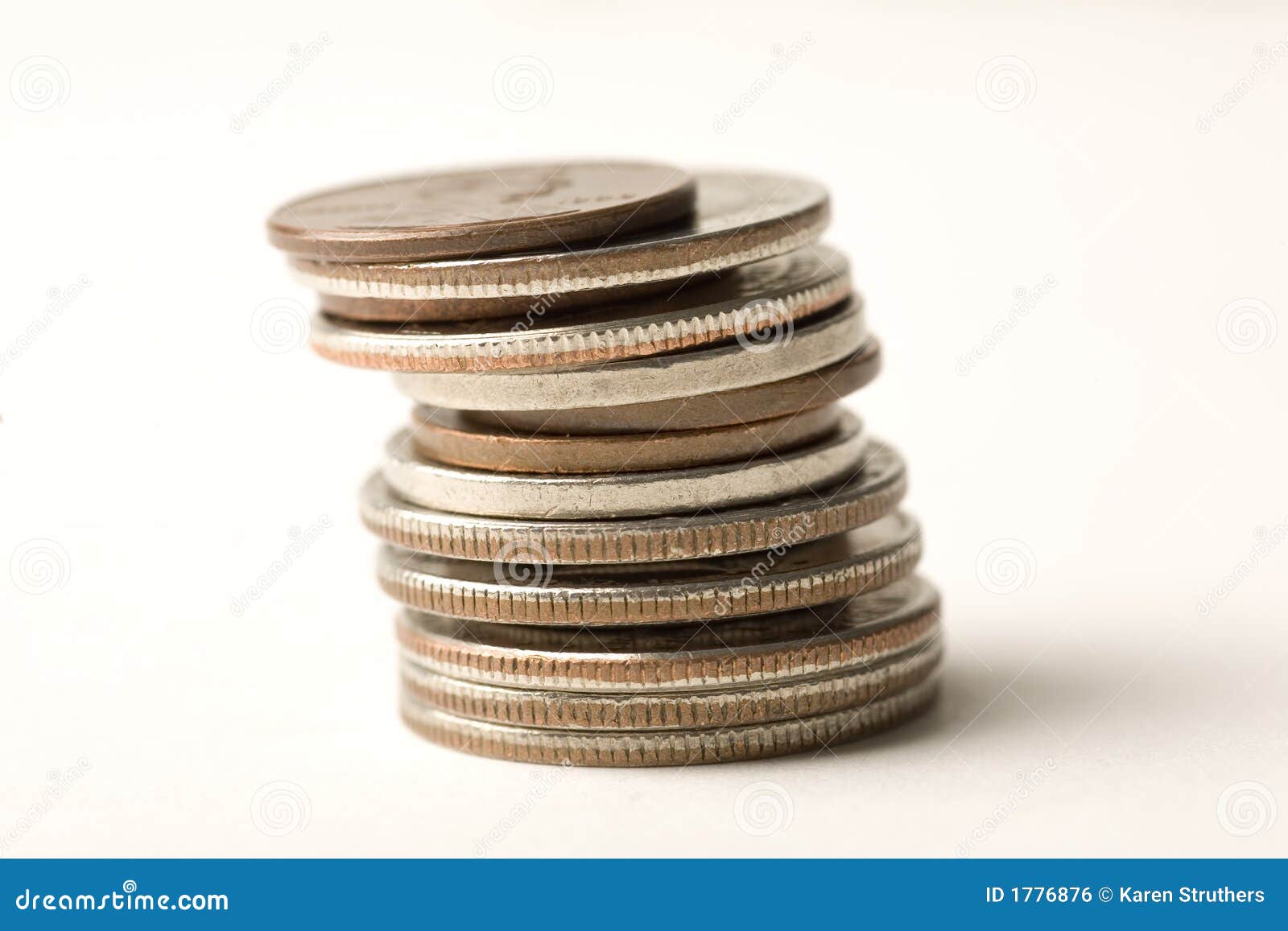 Stack of coins stock photo. Image of stack, finance, bank - 1776876