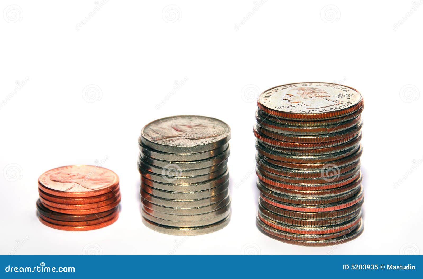 Stack of Coins stock image. Image of coins, savings, finance - 5283935