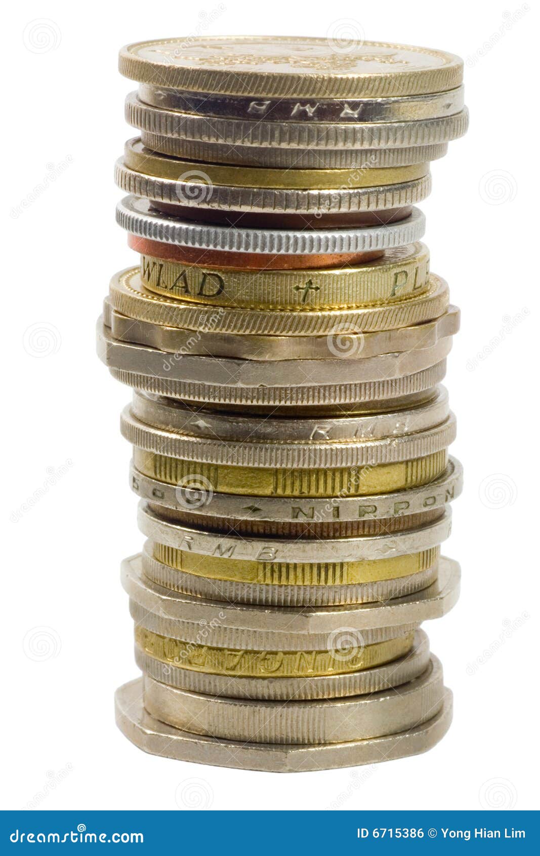 Stack of coins stock photo. Image of monetary, banking - 6715386