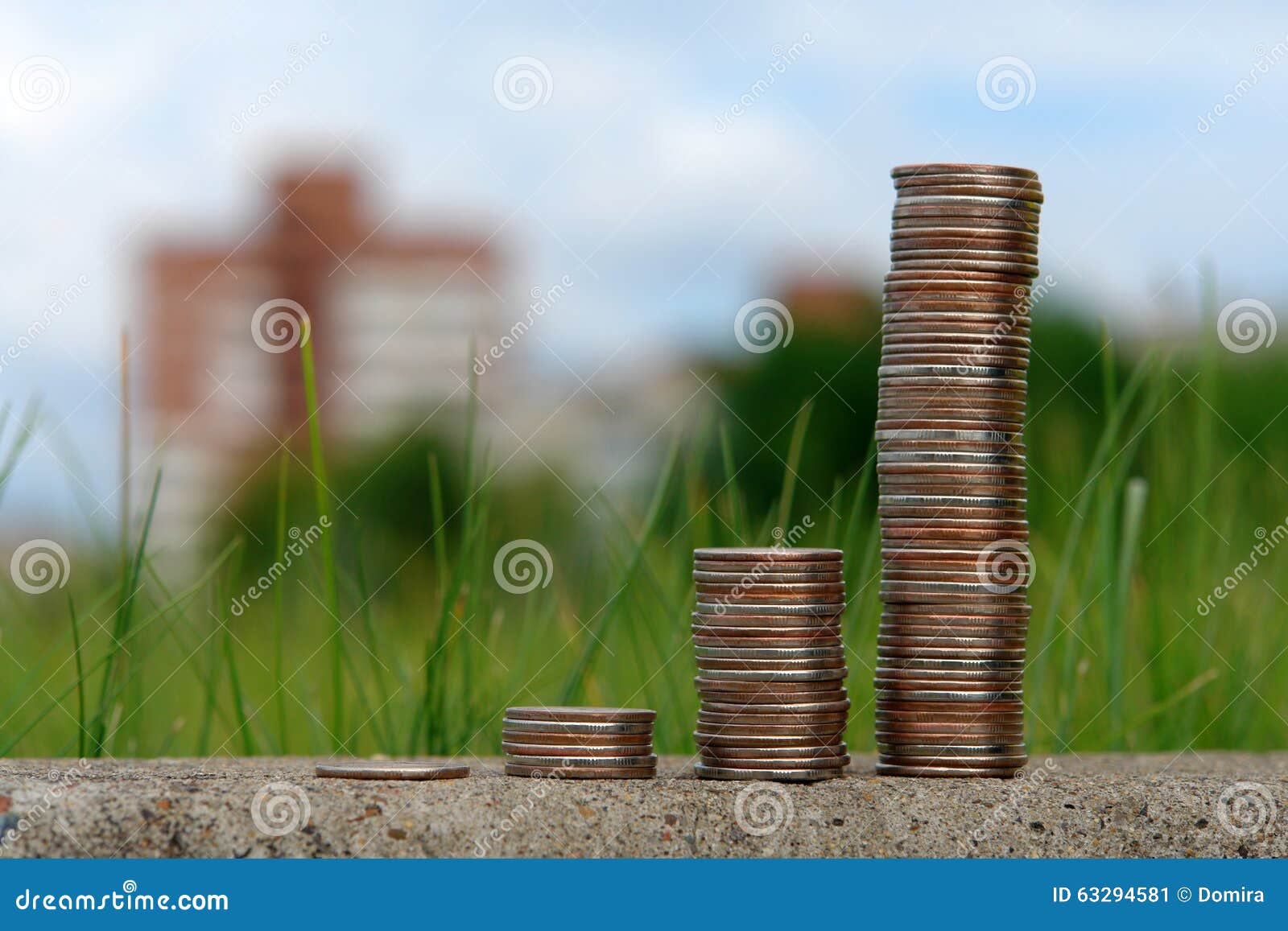 Stack of coins stock image. Image of financial, cities - 63294581