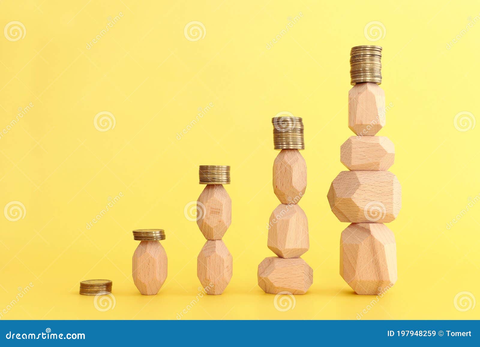 Stack of Coins Balance Image Stock Image - Image of economy, metaphor ...