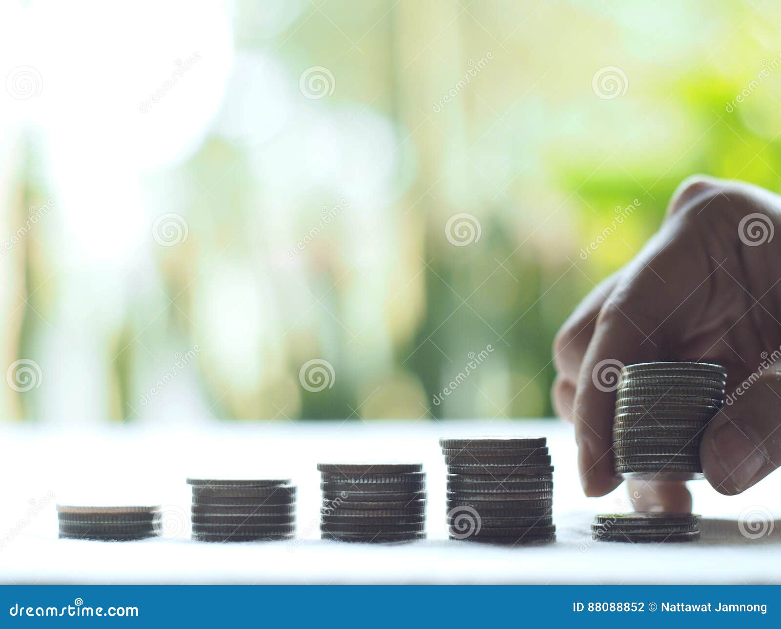 Stack coins stock photo. Image of market, money, invest - 88088852