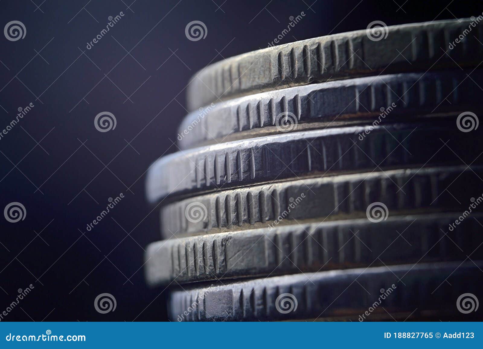 A stack of coins stock image. Image of level, exchange - 188827765
