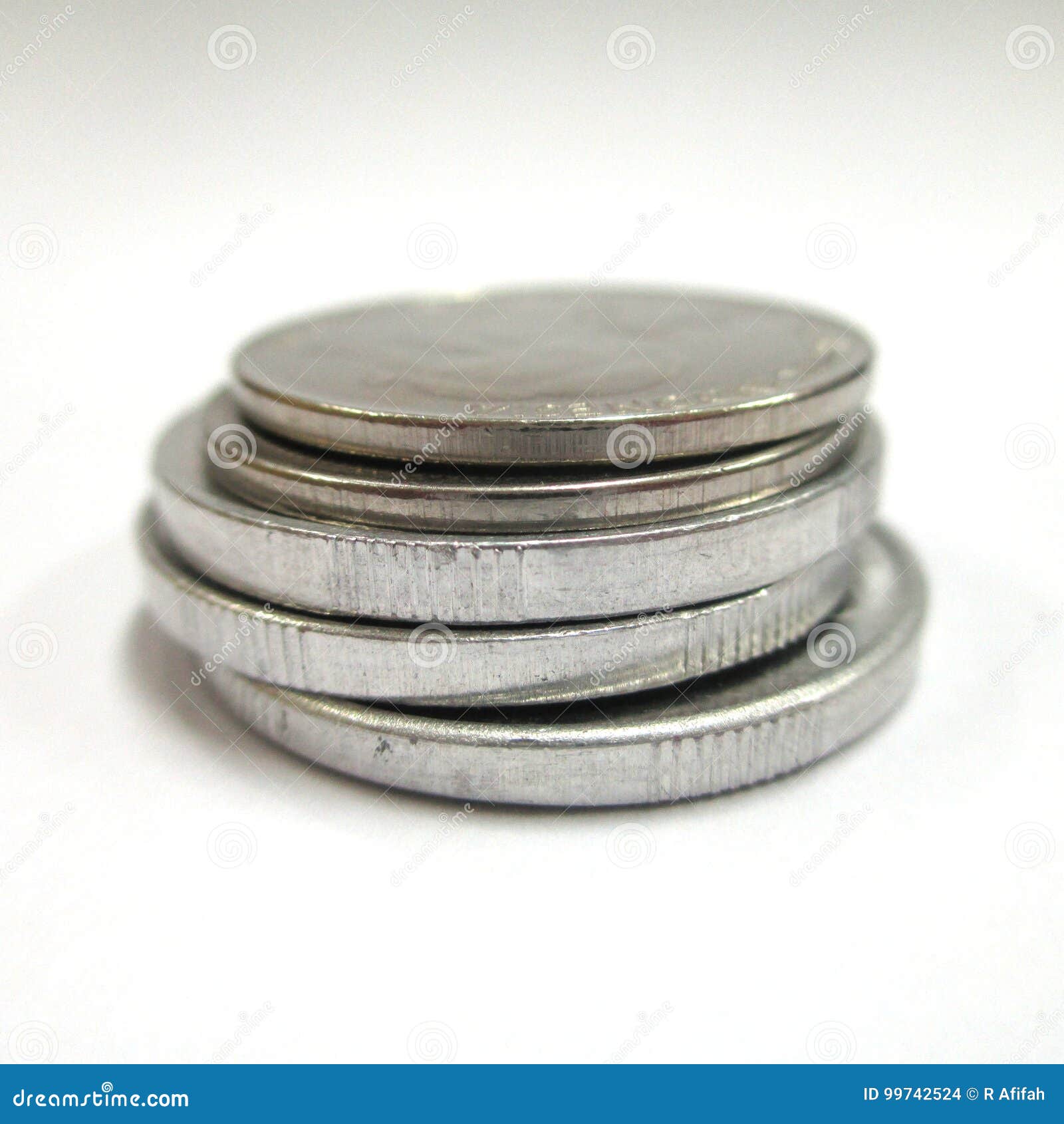 Stack of Coins stock photo. Image of coins, money, vertically - 99742524