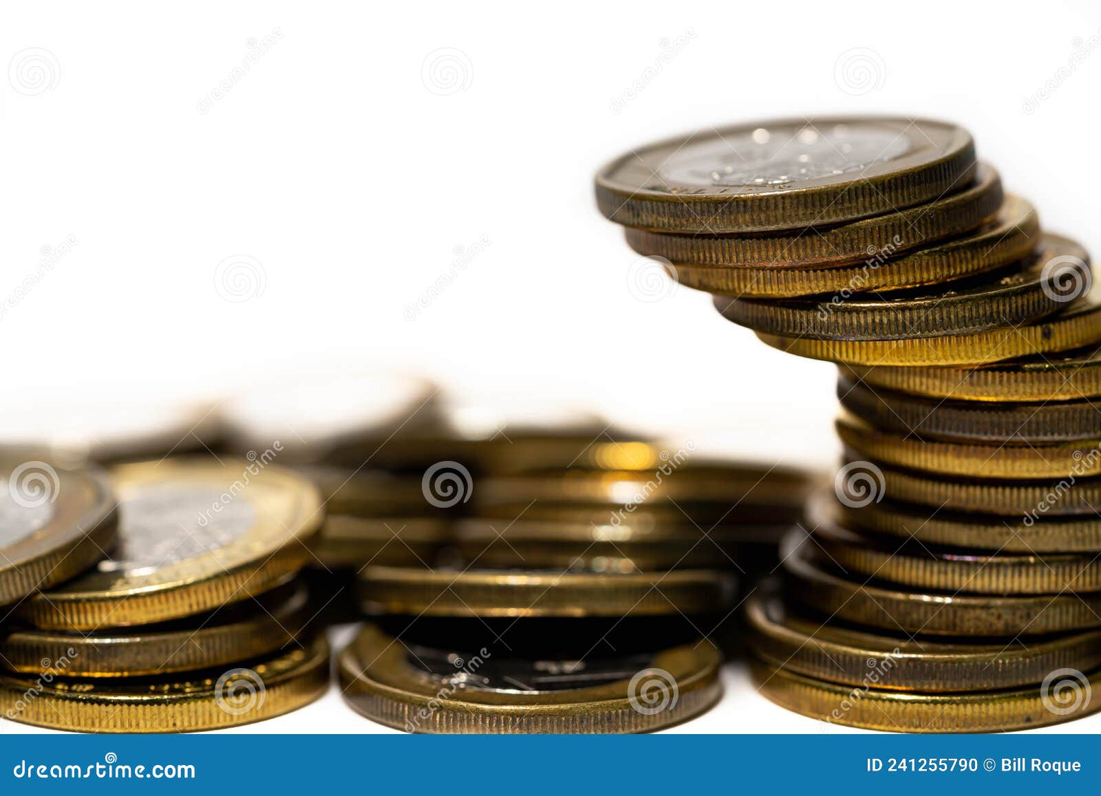 Stack of Coins Going Up. Savings and Investment Concept Stock Photo ...