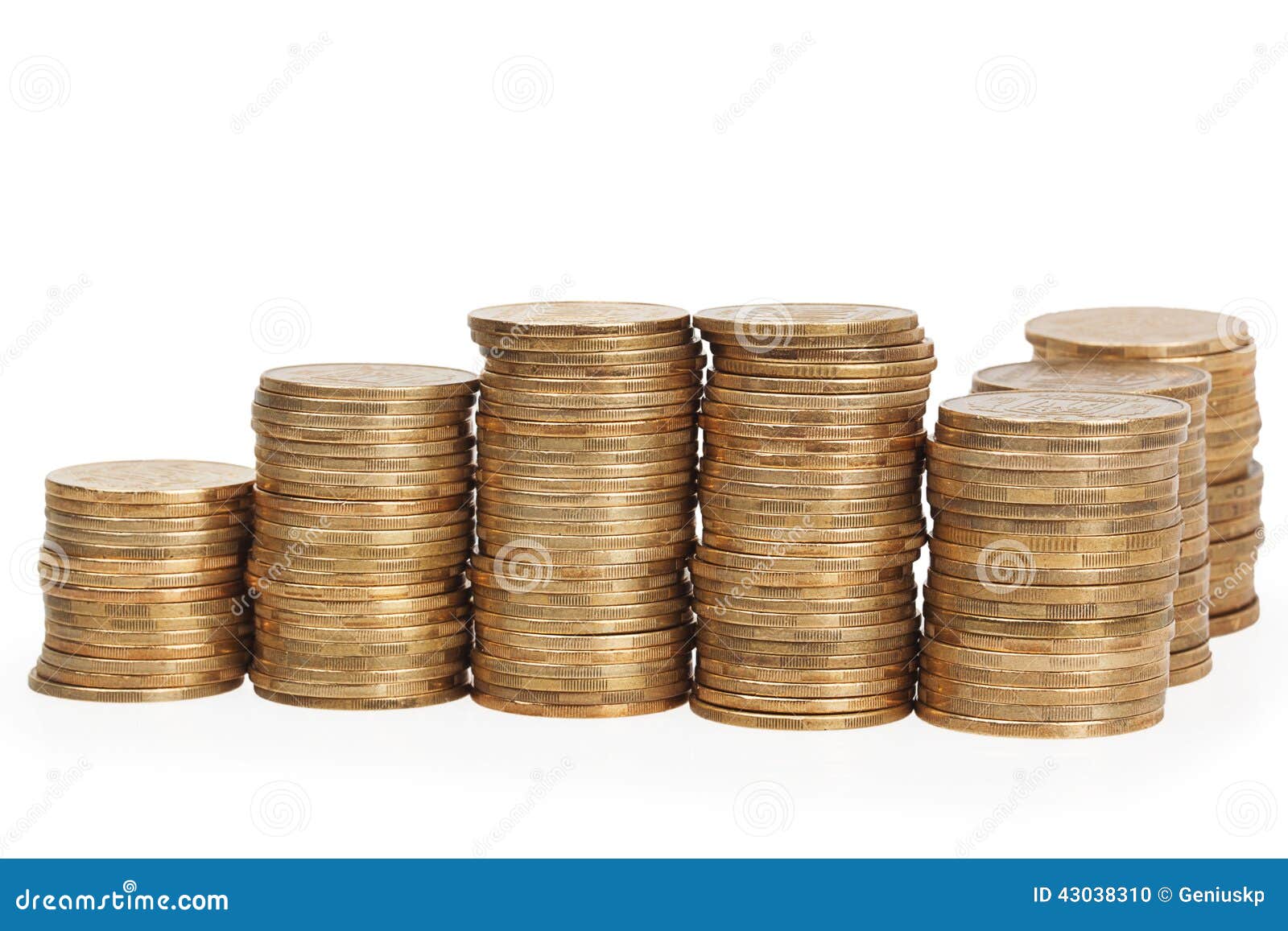 Stack of coins stock photo. Image of banking, economy - 43038310