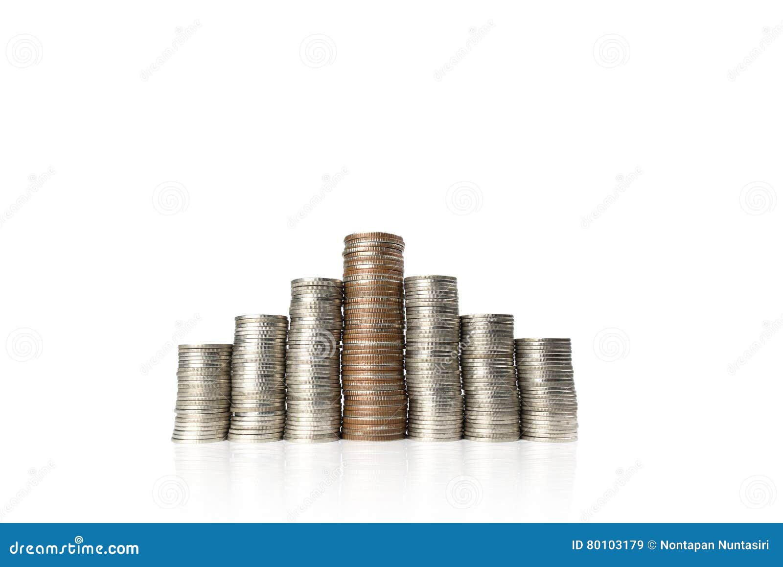 Stack of coins stock image. Image of earnings, treasure - 80103179