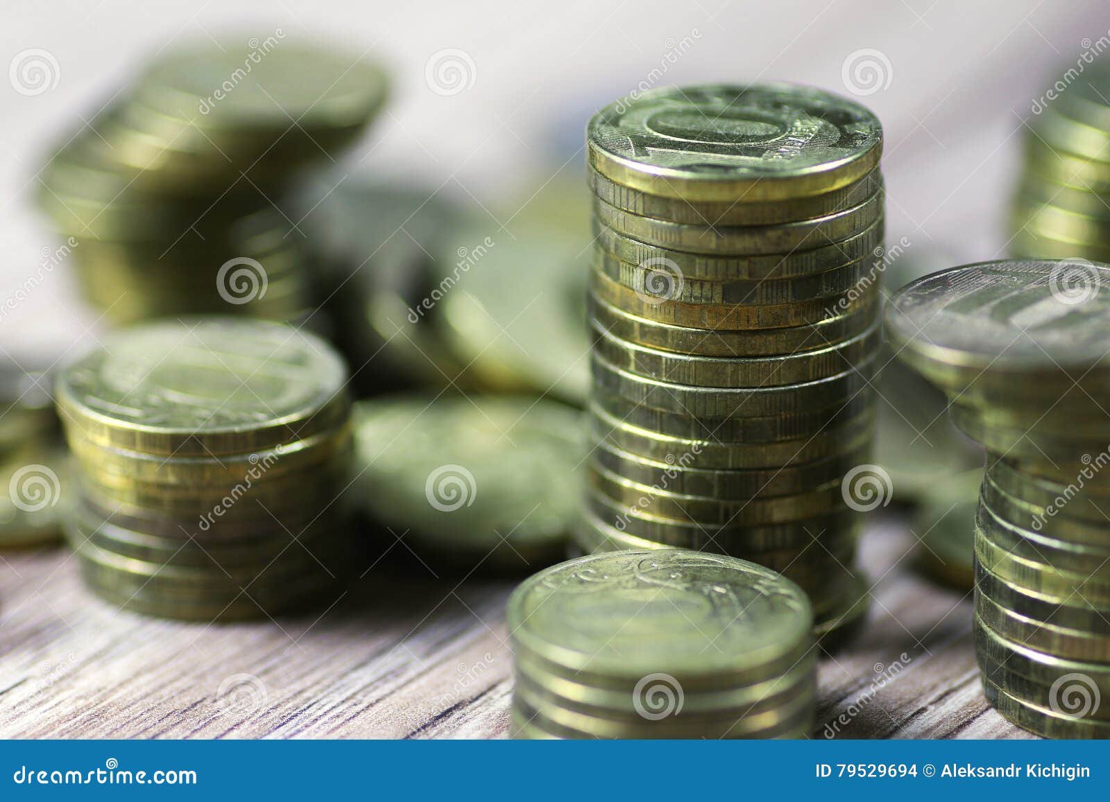 Stack of coins stock photo. Image of banking, coins, coin - 79529694