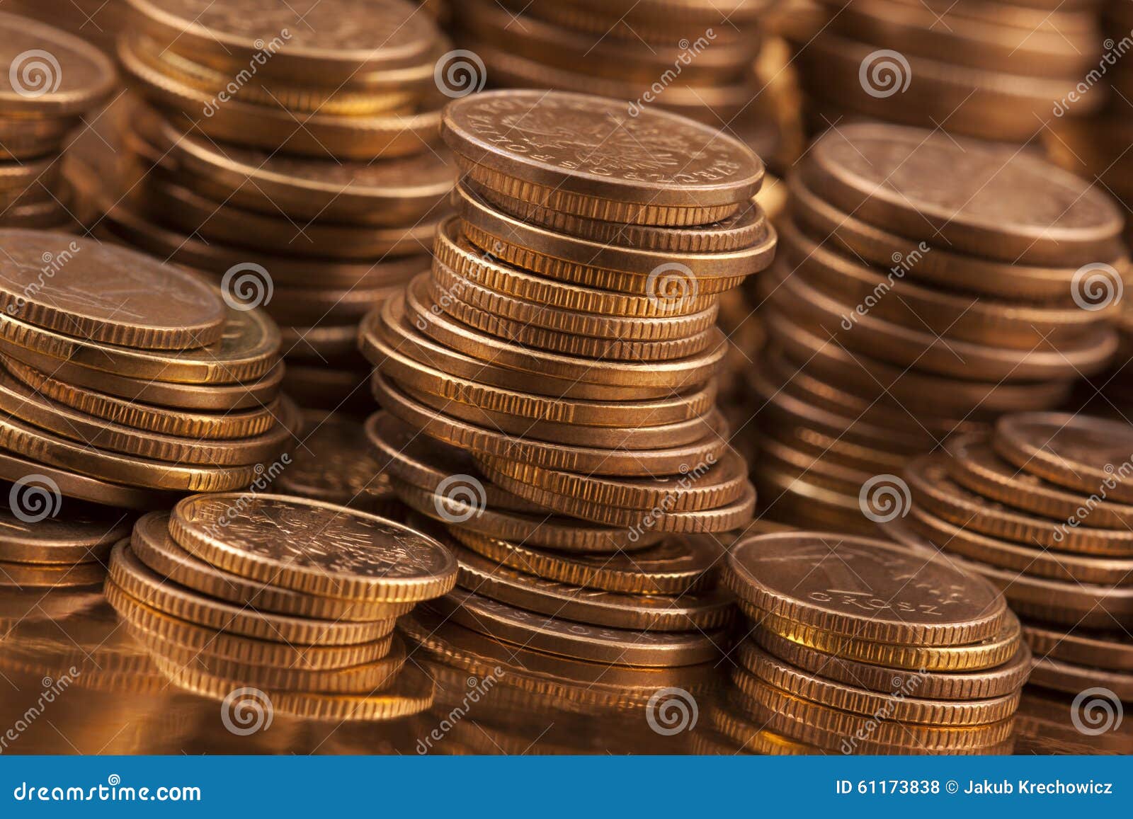 Stack of coins stock photo. Image of change, money, market - 61173838