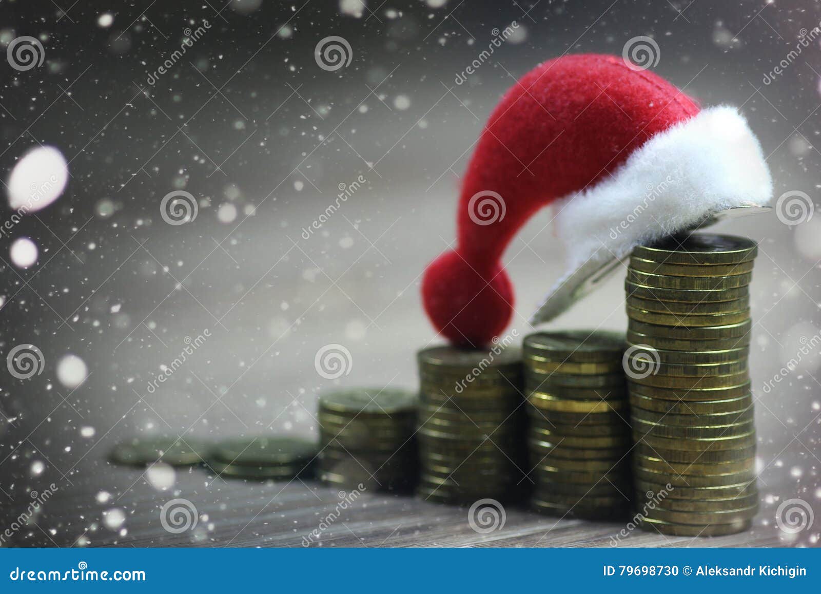 Stack of coins new year stock photo. Image of bauble - 79698730