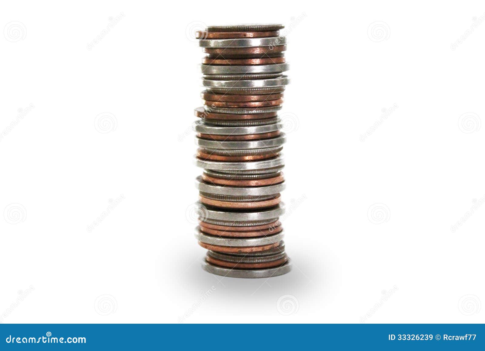 Stack of Coins stock image. Image of coins, nickels, united - 33326239