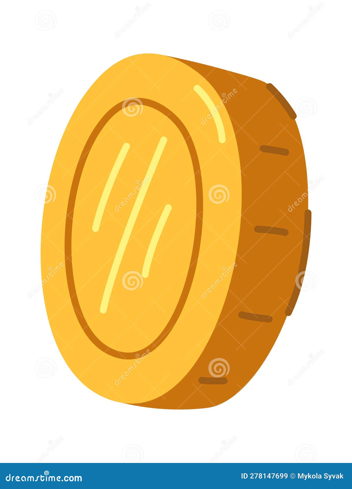 Stack of Coins stock vector. Illustration of metal, stack - 278147699