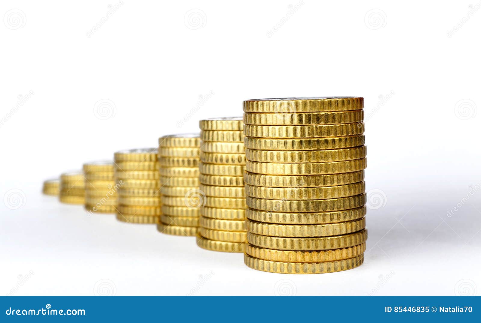 Stack of Coins stock image. Image of background, increase - 85446835