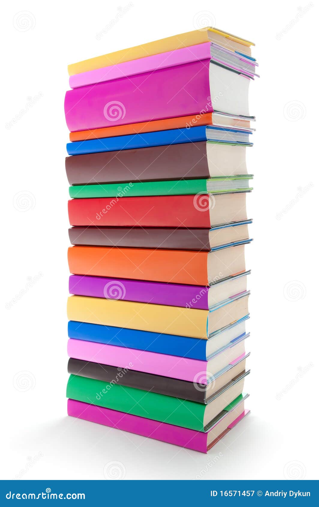 Stack of color books stock image. Image of large, bright - 16571457