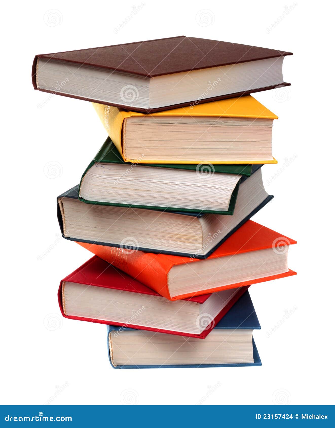 Stack of color books stock photo. Image of growth, green - 23157424