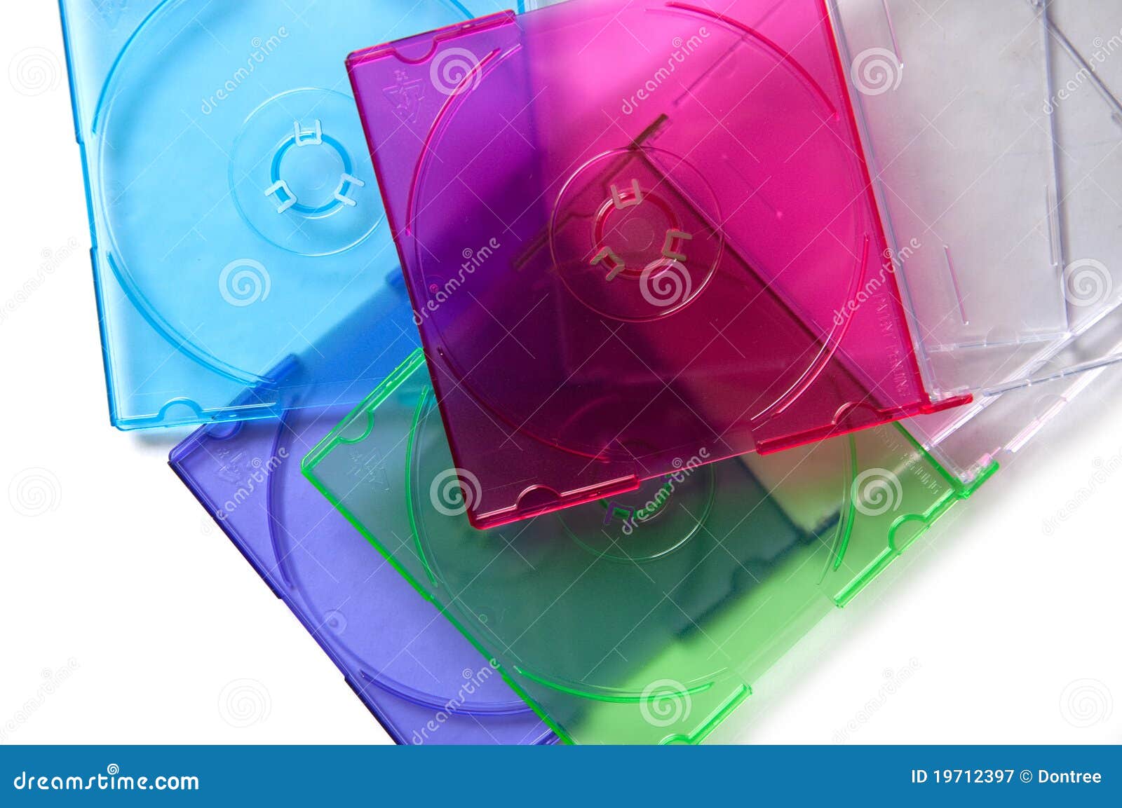 Stack of color cd boxes stock image. Image of data, media - 19712397