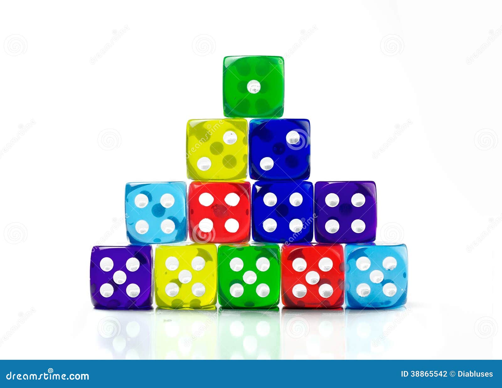 Stack of color dice stock photo. Image of gambler, game - 38865542