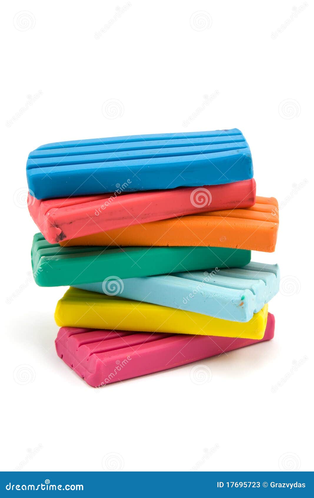 Stack of Color Plasticine Bricks Stock Image - Image of coloured, vivid ...