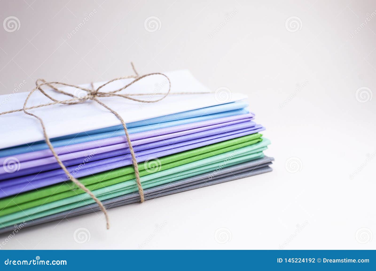 Stack of Color Tissue Paper on White Background Stock Photo - Image of ...