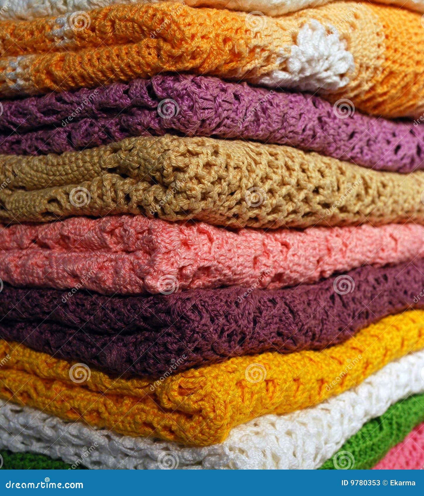 Stack of colored jackets stock image. Image of stack, yellow - 9780353