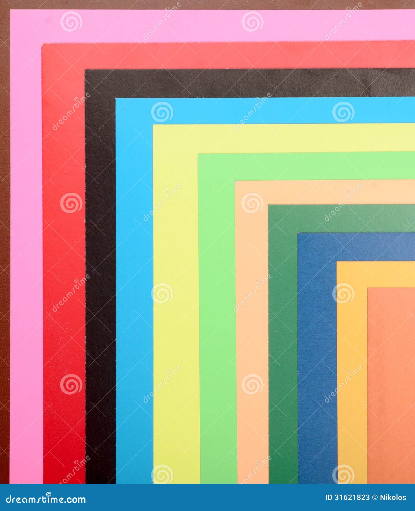 Stack of Colored Paper for Creative Work Stock Image - Image of ...
