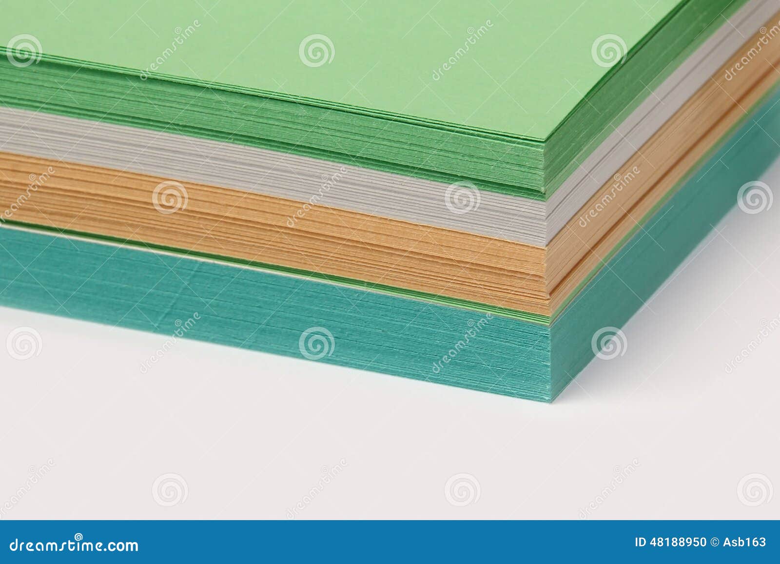 Stack of Colored Paper for Notes Stock Photo - Image of note, colored ...