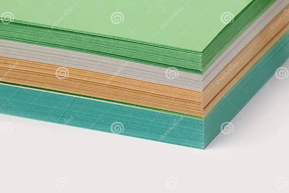 Stack of Colored Paper for Notes Stock Photo - Image of note, colored ...