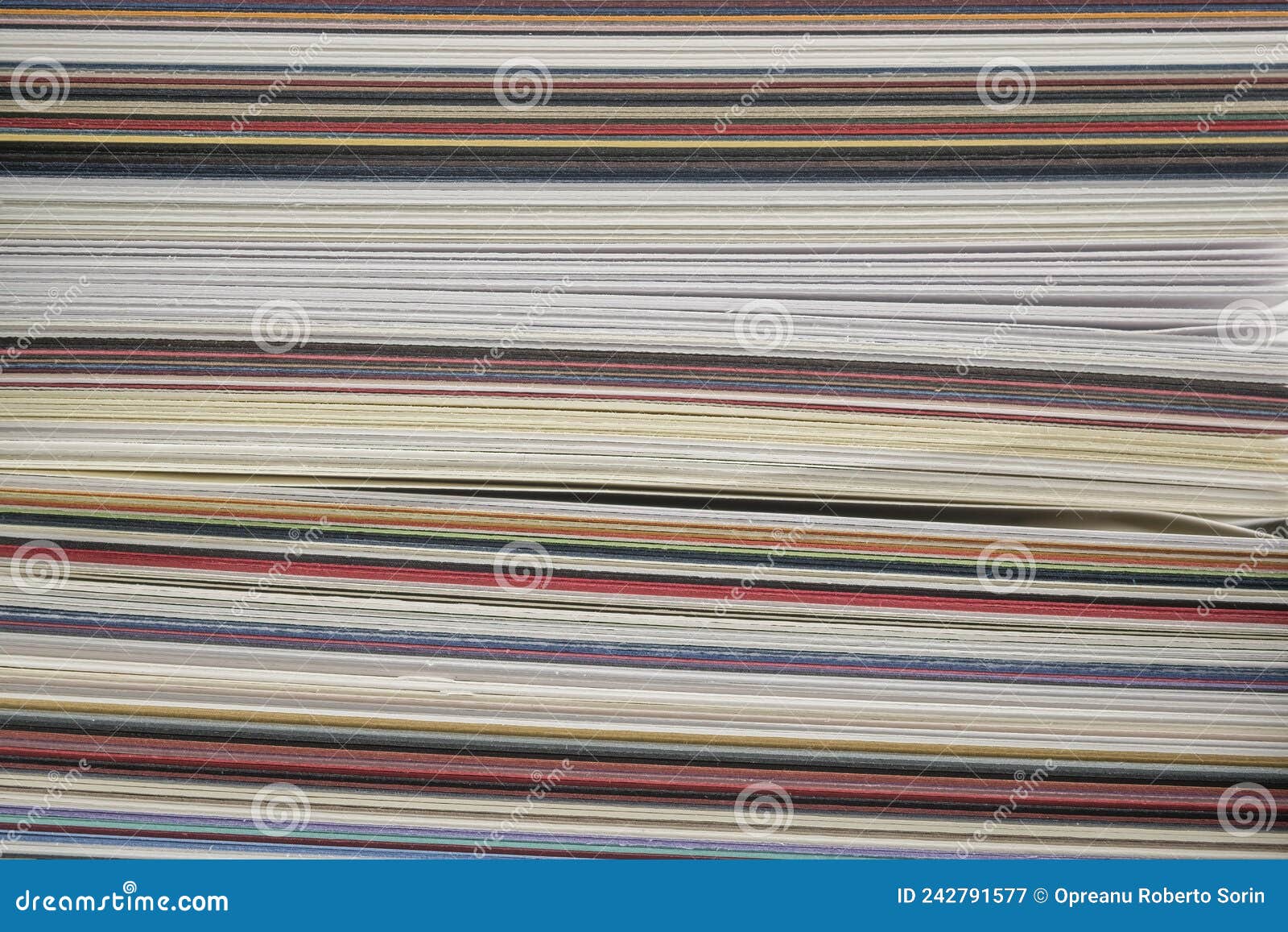 Stack of colored papers stock image. Image of colourful - 242791577