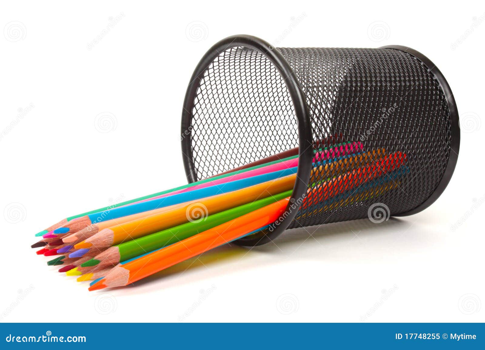 Stack of colored pencils stock image. Image of designer - 17748255