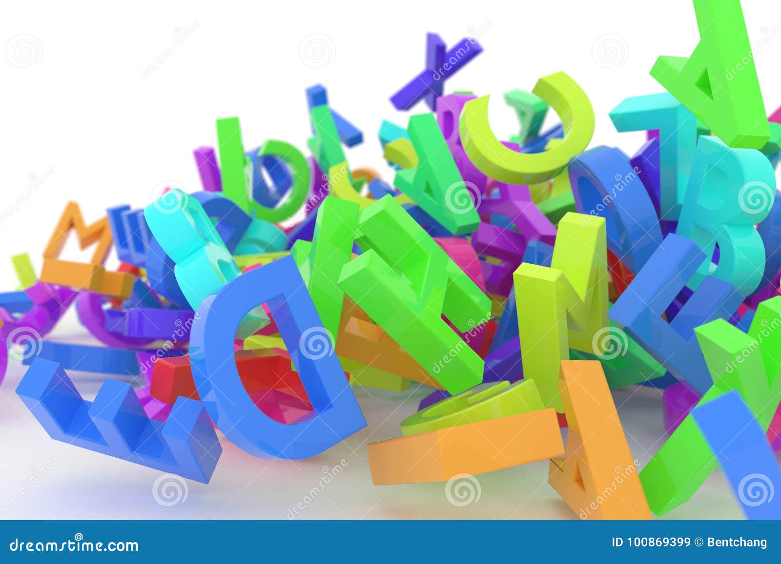 Stack Of Colorful Alphabets Letters Royalty-Free Stock Photo ...