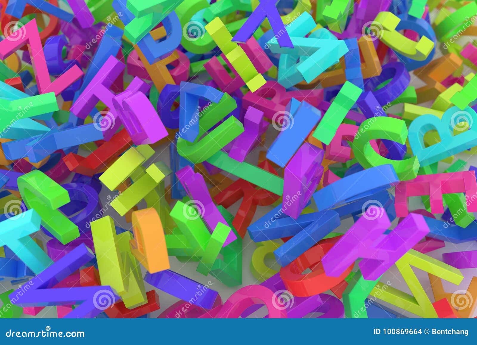 Stack of Colorful Alphabets Letters Stock Illustration - Illustration ...